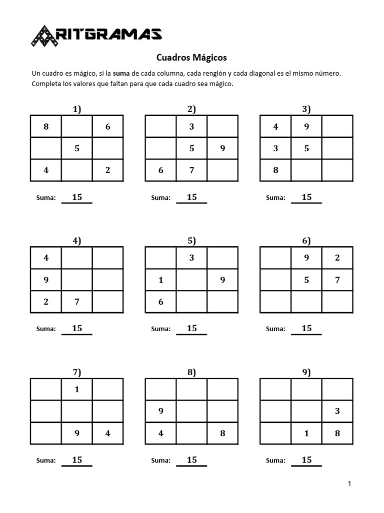 Cuadros Magicos | PDF