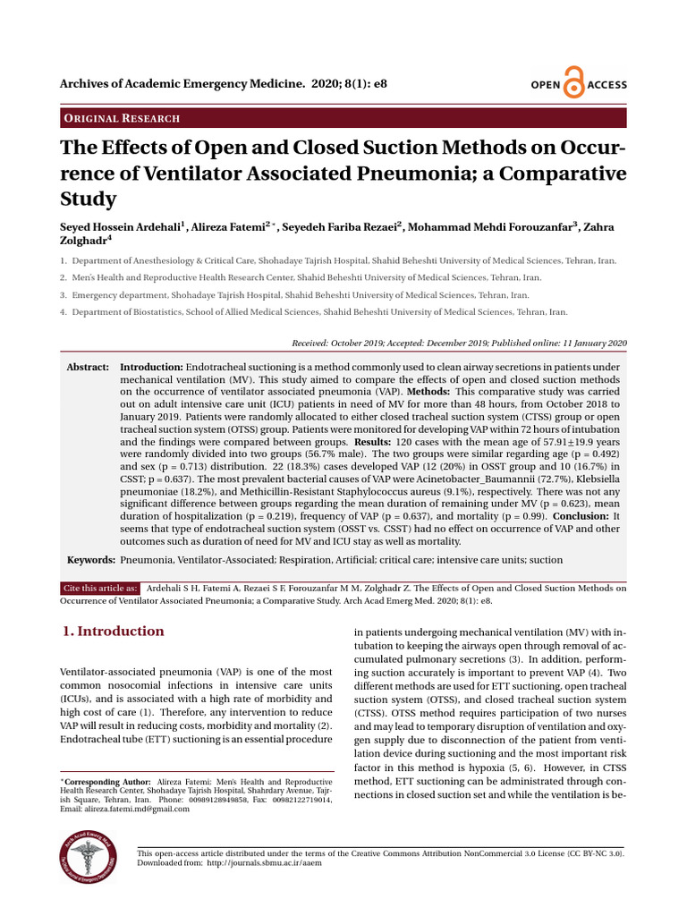 The_Effects_of_Open_and_Closed_Suction_Methods_on_ | PDF | Pneumonia ...