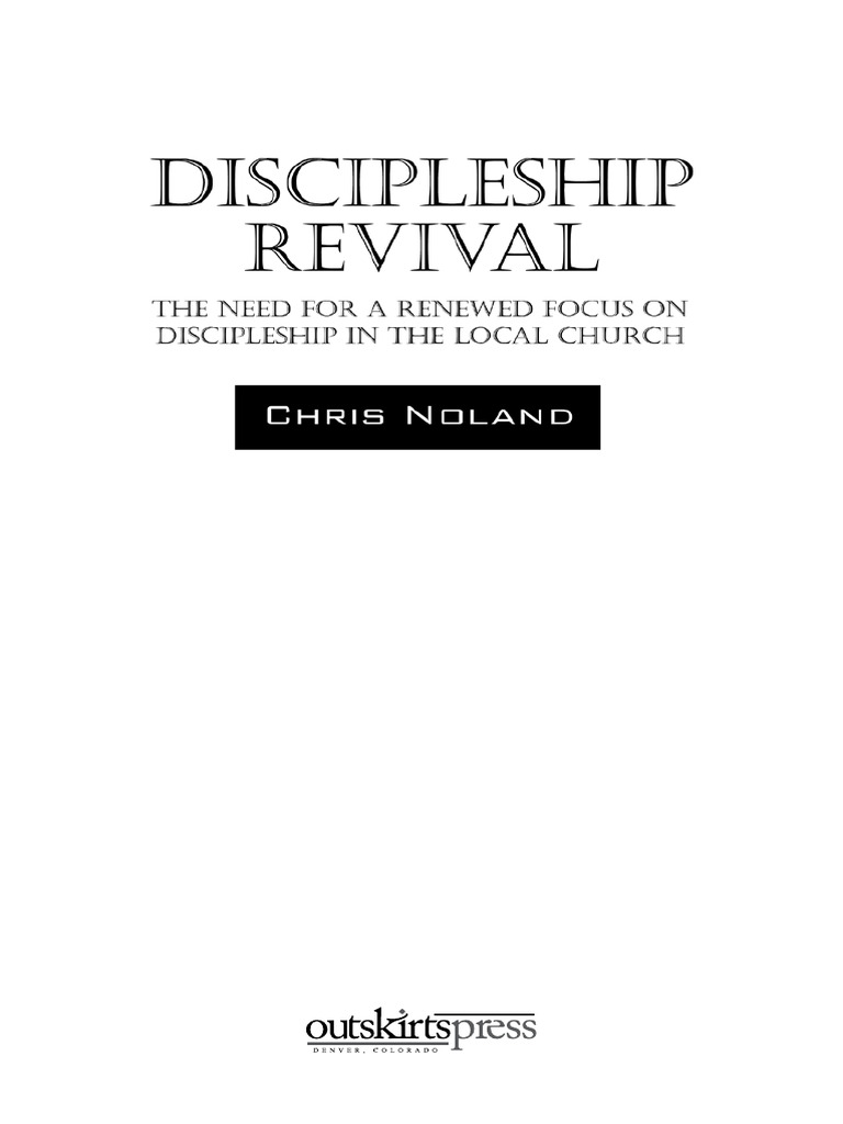 Discipleship Revival Ebook | PDF | Disciple (Christianity) | Jesus