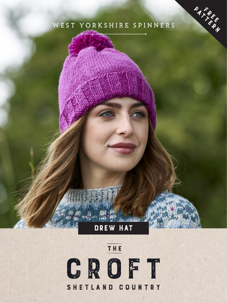 Wys The Croft Aran Shetland Country Drew Hat Wys00025 | PDF | Knitting ...