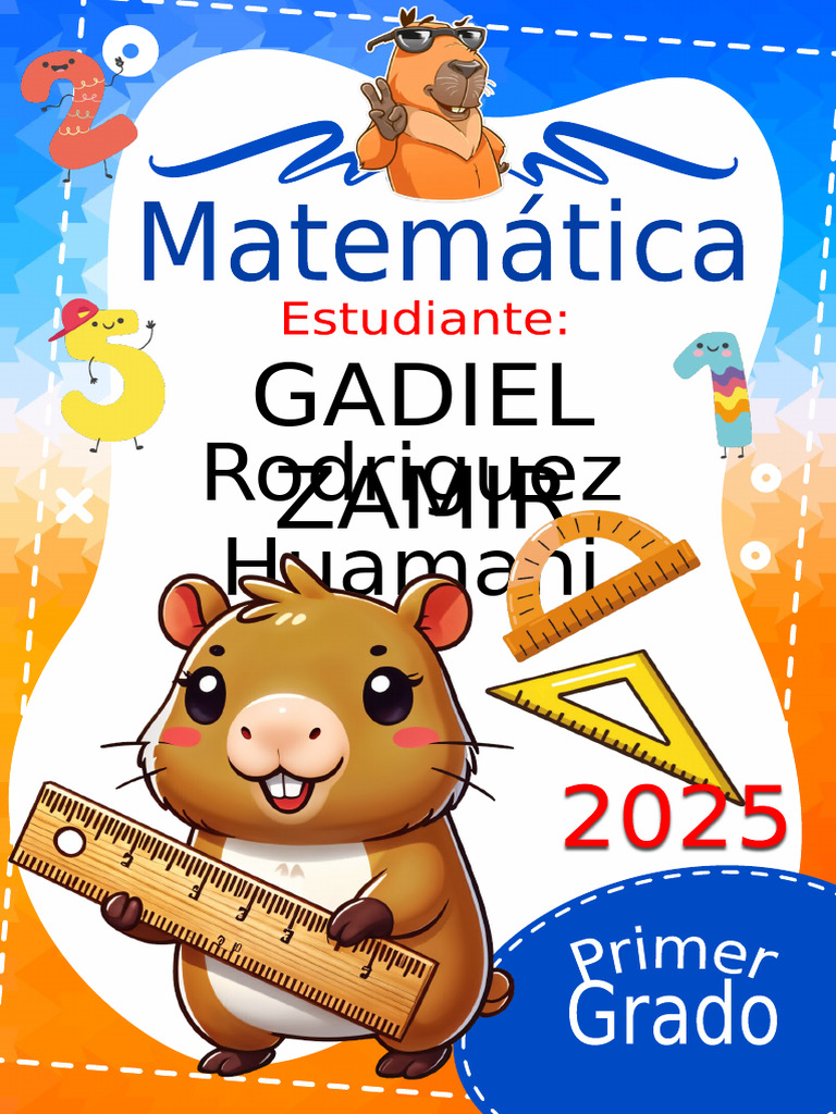 Capibara Matematica Caratula Boy | PDF