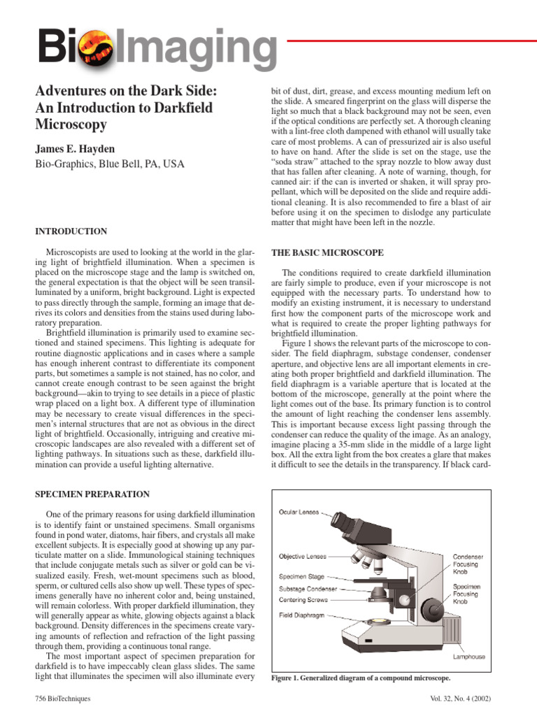 2MPharma - 2002-Adventures On The Dark Side | PDF | Aperture | Microscopy