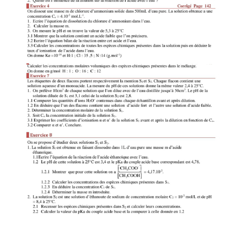 Sciences Physiques Tle D | PDF