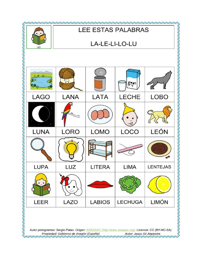 Palabras Con L | PDF