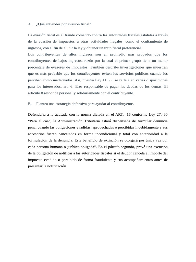 FORO TP 3 Tributario. | PDF