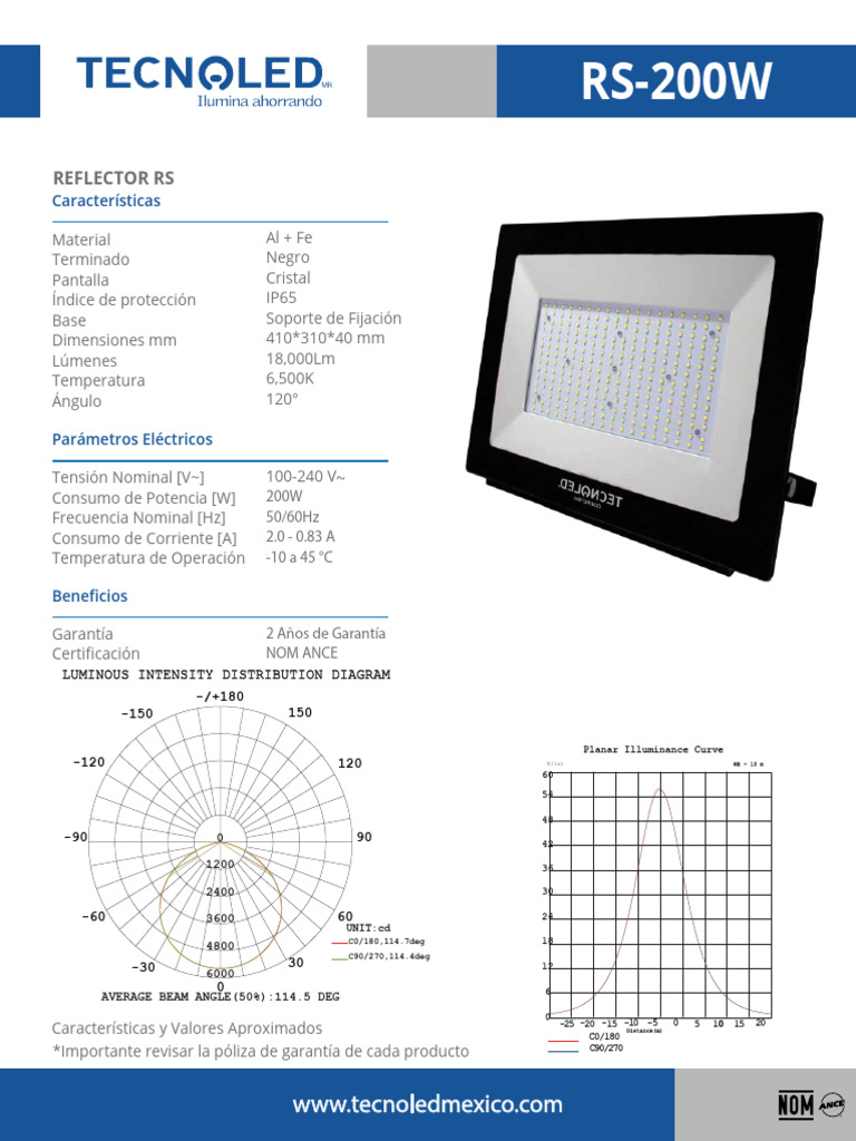 Reflector RS-200W: Especificaciones y Beneficios | PDF | Metrología ...