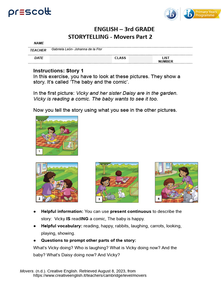 Storytelling Practice 1 | PDF