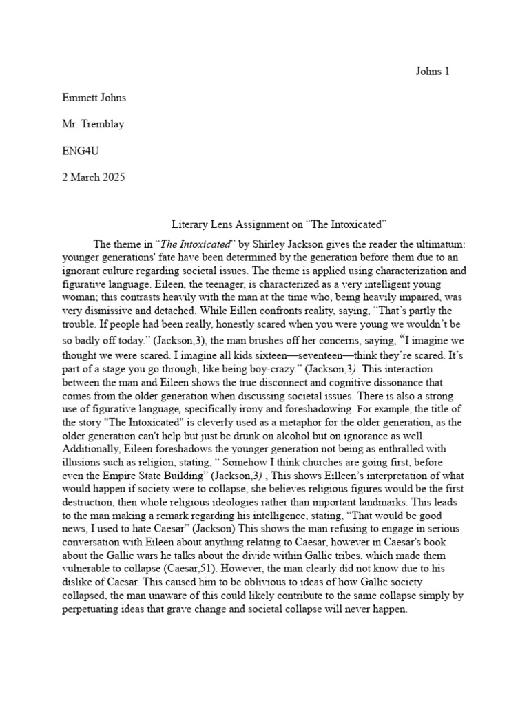 Short Story Analysis Assignment (5) | PDF