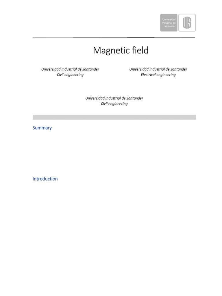 Magnetic Field | PDF | Magnetic Field | Compass