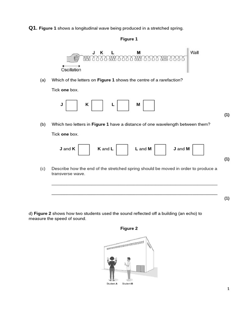 Year 9 Checkpoint Sound (With MS) 2024-03 | PDF | Waves | Sound