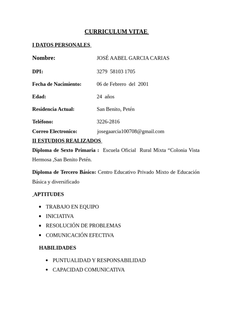 CURRICULUM VITA1 | PDF