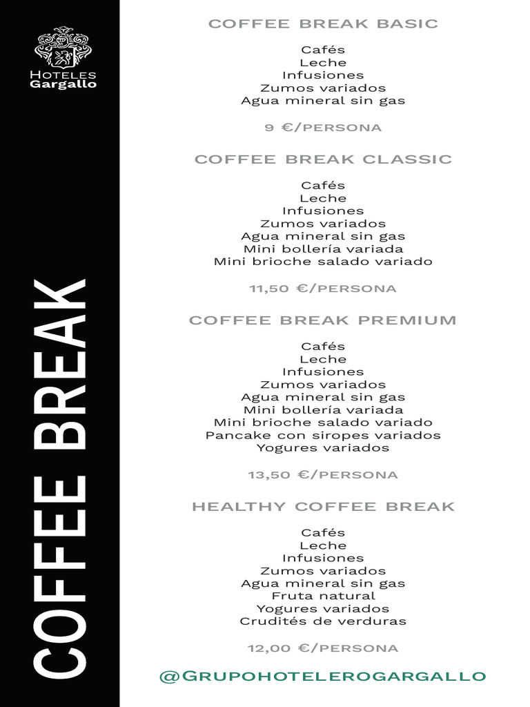 Coffee Break Hotel Rialto 2024 | PDF