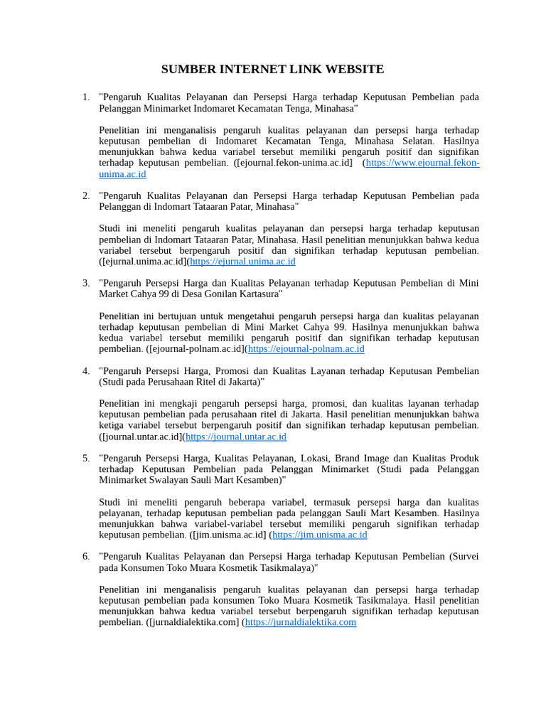 Sumber Internet Link Website | PDF