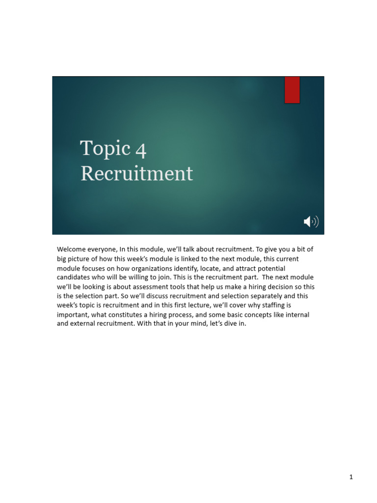 HRM561 Topic4 Canvas | PDF | Recruitment | Artificial Intelligence