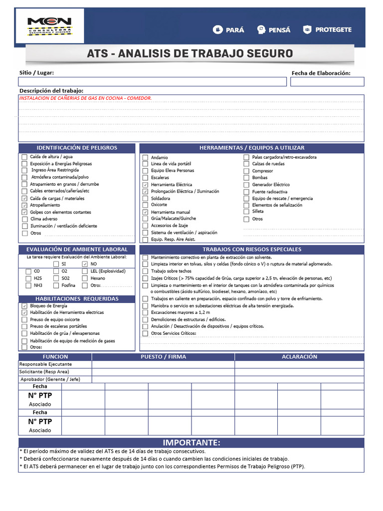 ATS - Ejemplo | PDF | Amoníaco
