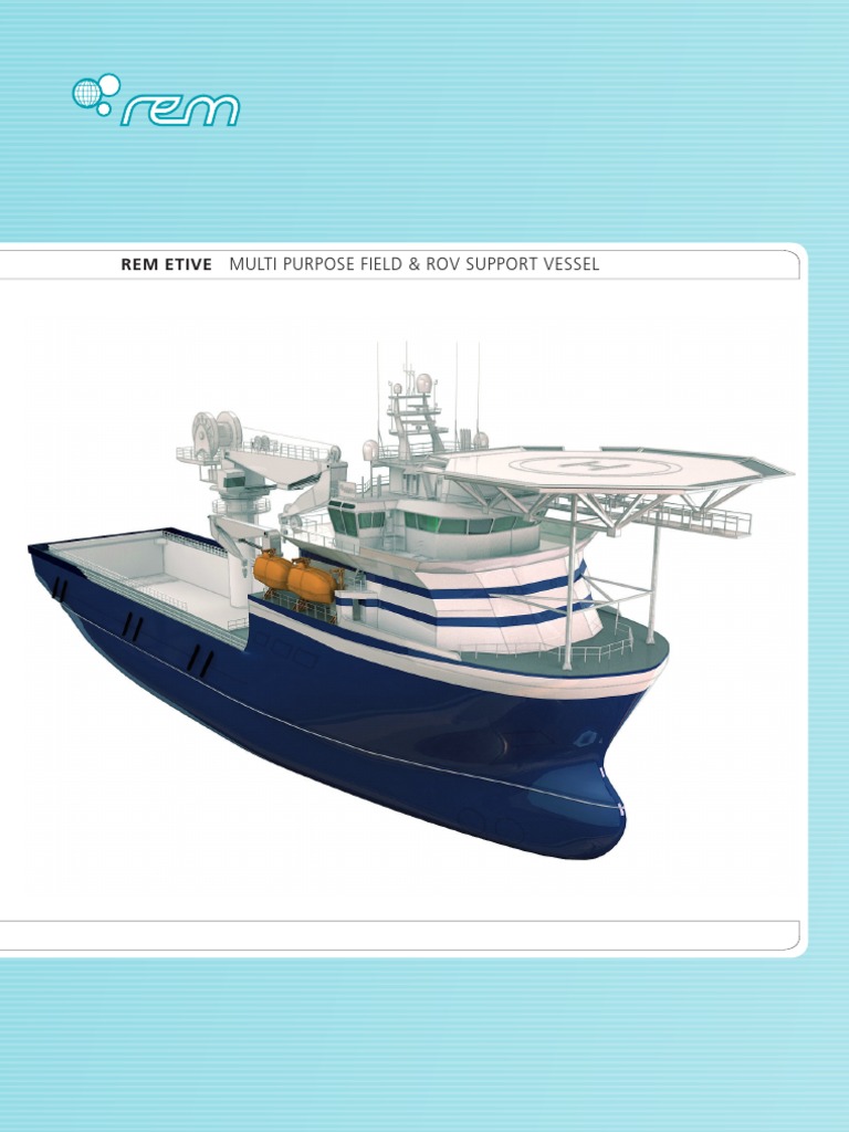 A Versatile Multi-Purpose Field and ROV Support Vessel | PDF | Tonnage ...