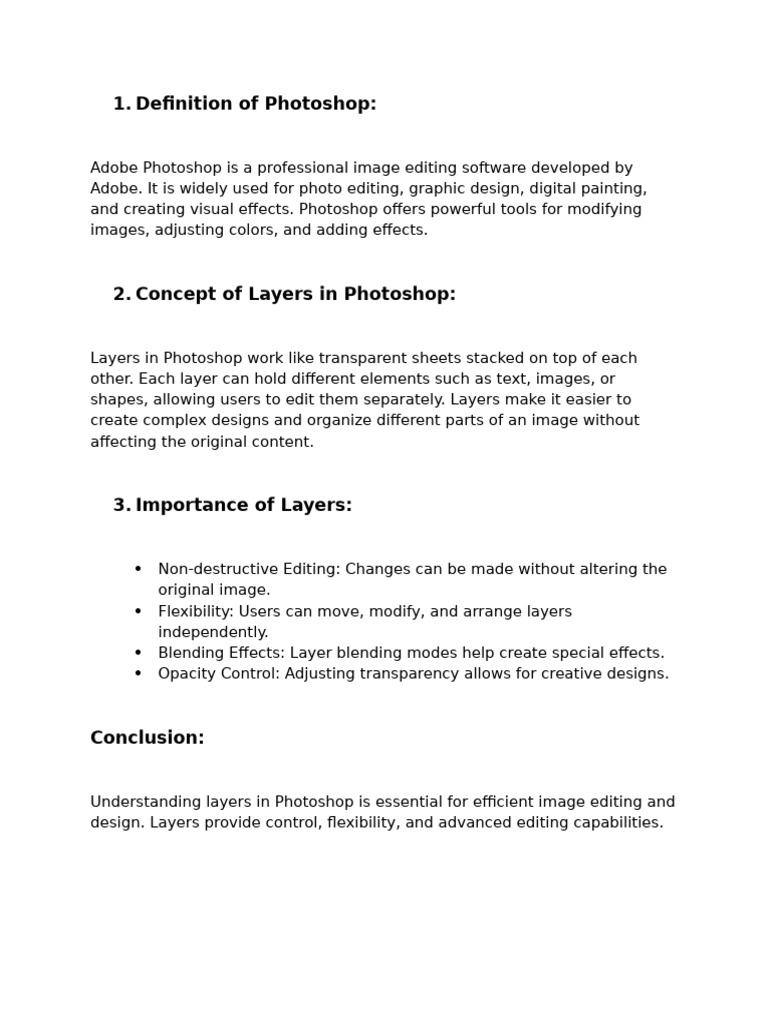 Understanding Photoshop and Layers | PDF