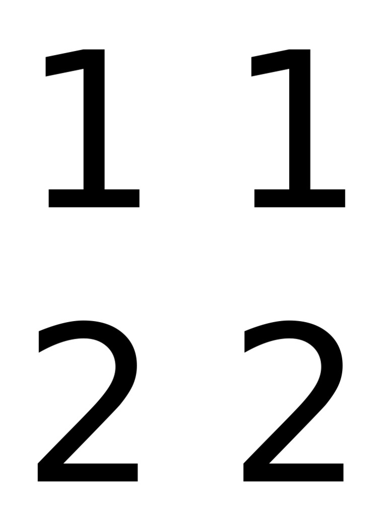 Números 1 a 5 Em Pares | PDF