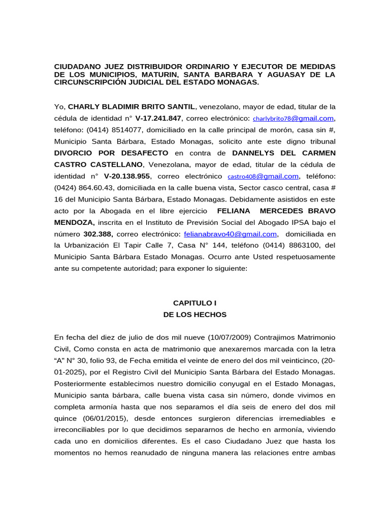 Divorcio Charly 2 | PDF | Divorcio | Justicia