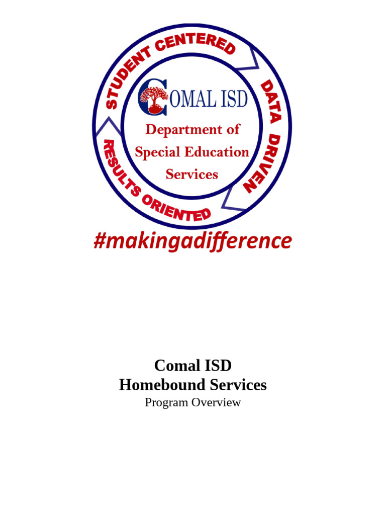 CISD Homebound Procedures 7.10.19 - DRAFT | PDF | Individualized ...