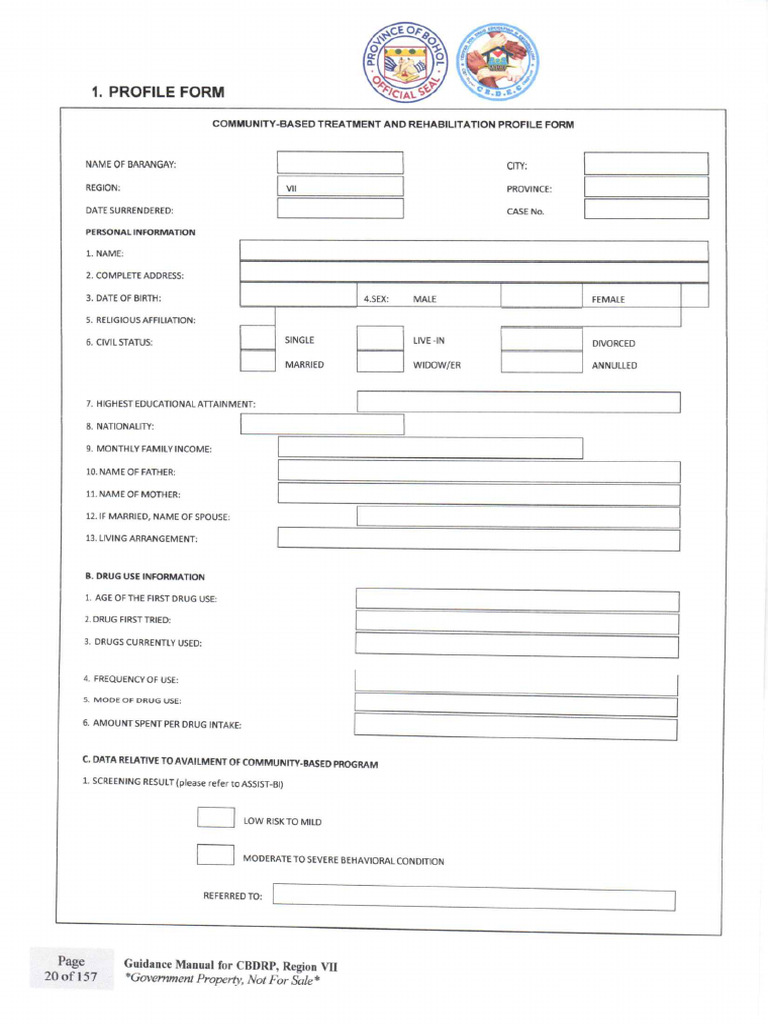 1 Profile Form | PDF