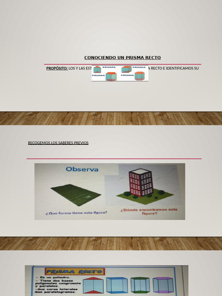 CONOCIENDO Un Prisma Recto | PDF
