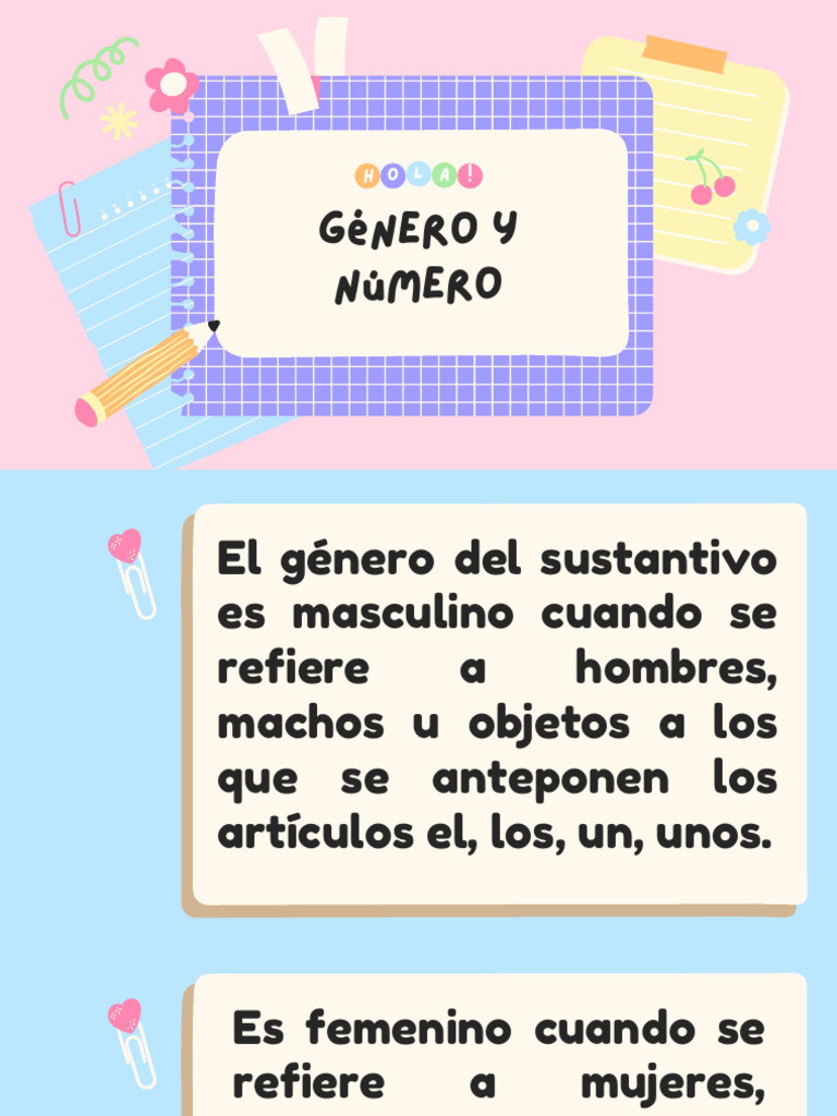 Género y Número | PDF