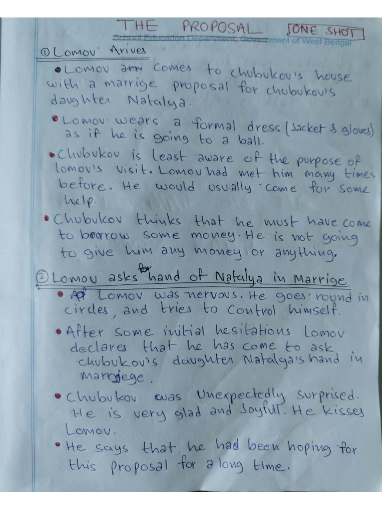 Cheatsheet-The Proposal | PDF