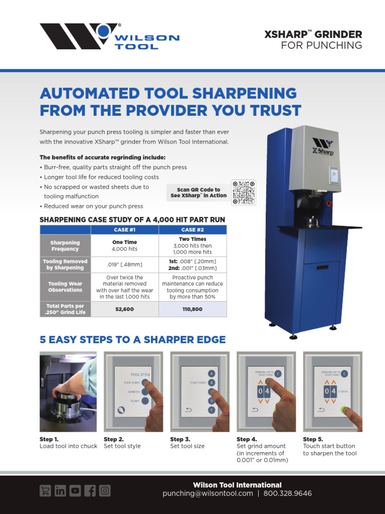 Automated Tool Sharpening From The Provider You Trust: For Punching ...