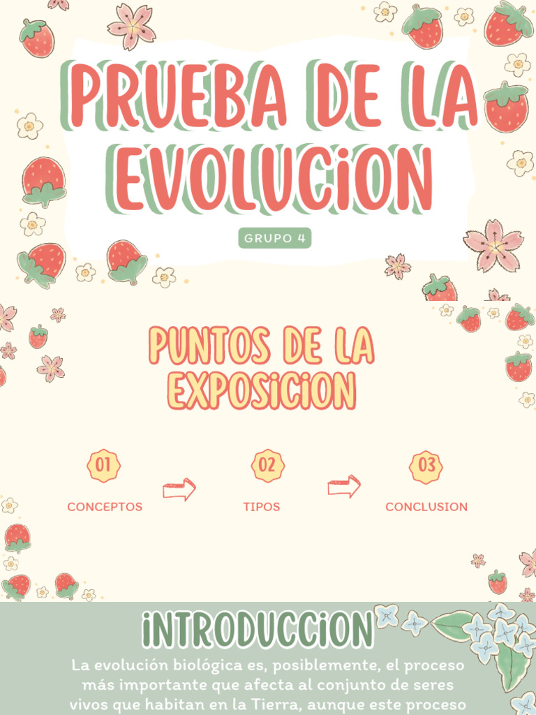 Prueba de La Evolucion | PDF