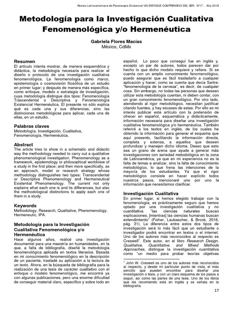 Metodologi A para La Investigacion Cuali | PDF | Edmund Husserl | Fenomenología (filosofía)