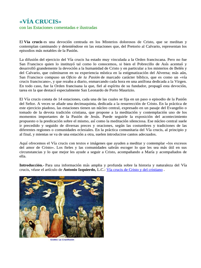 VÍA CRUCIS | PDF | Estaciones de la Cruz | La resurrección de Jesús