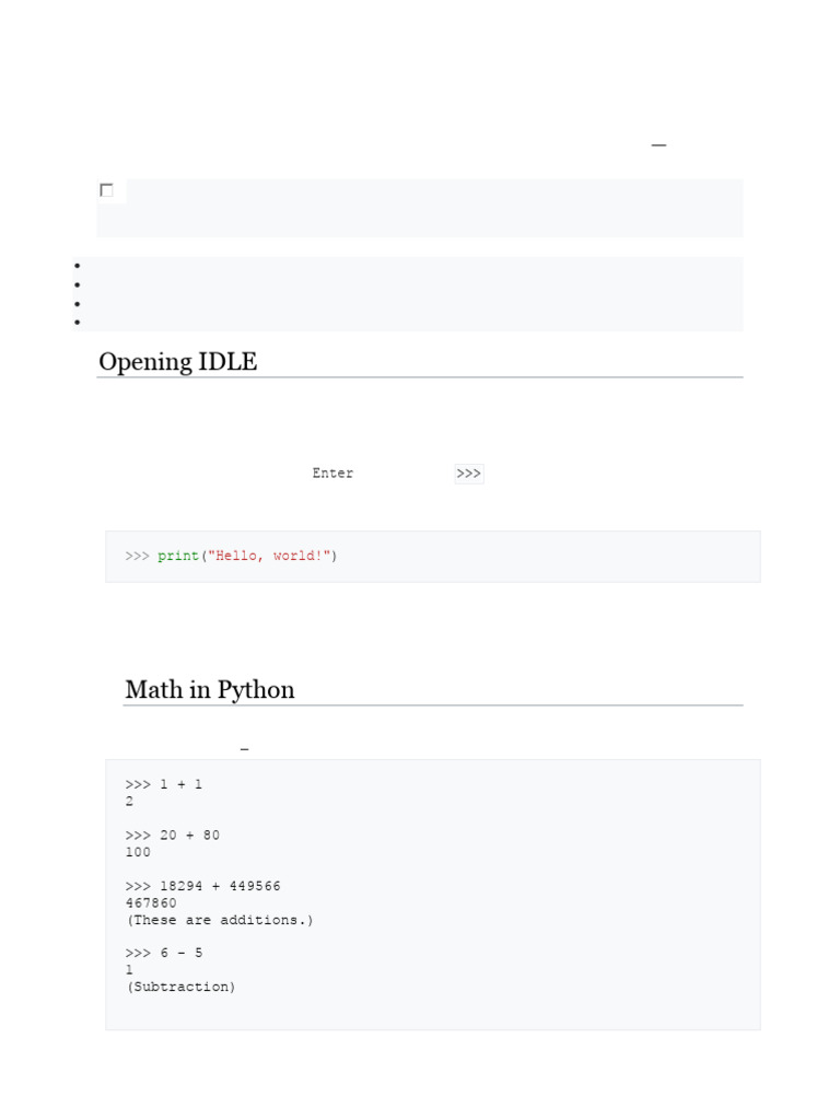 A Beginner - S Python Tutorial-Very Simple Programs | PDF | Python (Programming Language) | Bracket