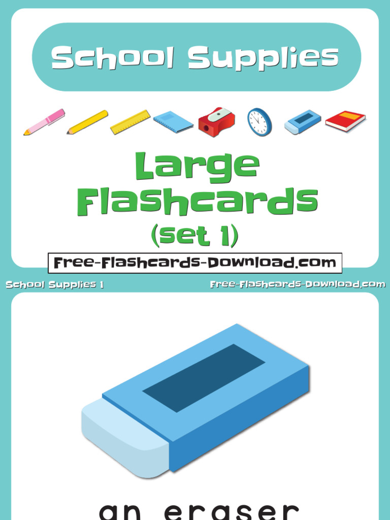 District 203 School Supplies Flashcards | PDF