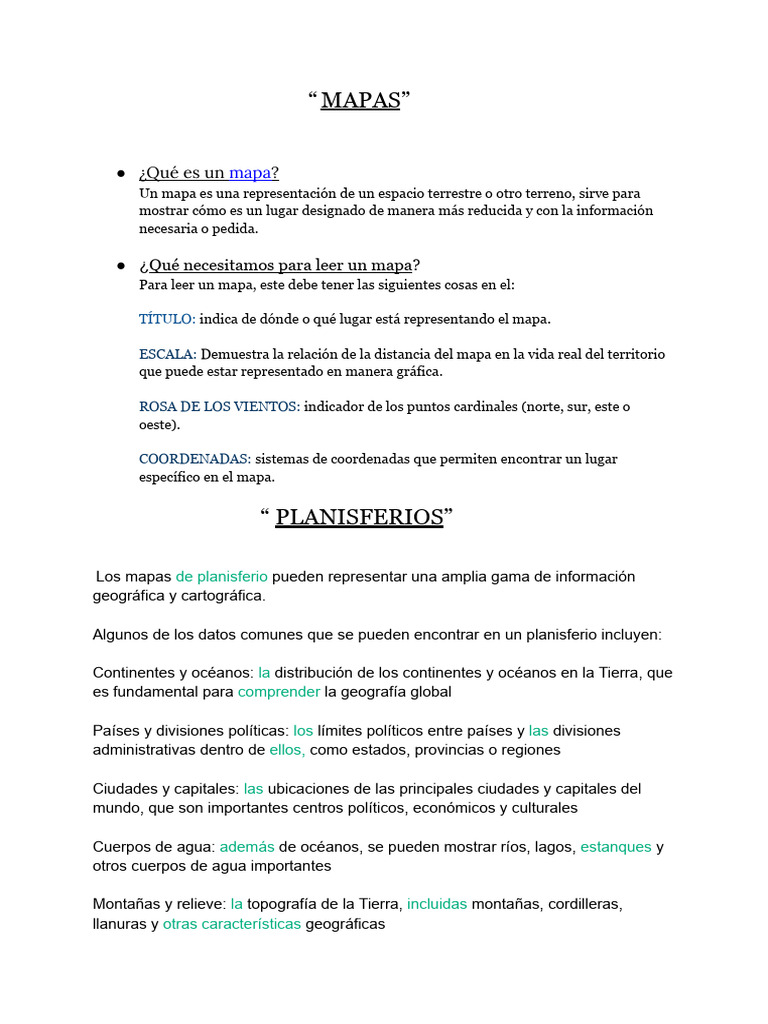 MAPAS | PDF | Mapa | Continente