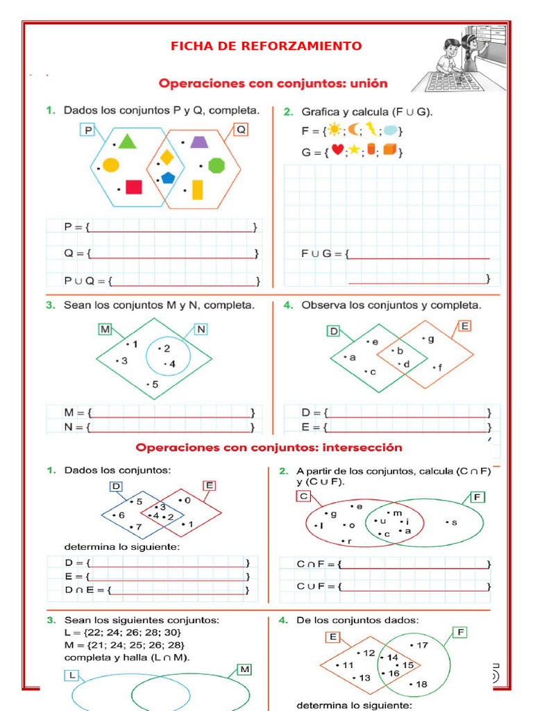 F.ref. Mate Operaciones Con Conjuntos | PDF
