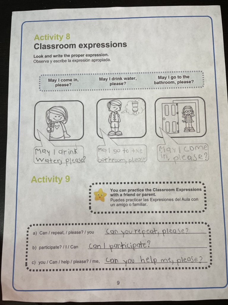 Classroom Expresions | PDF