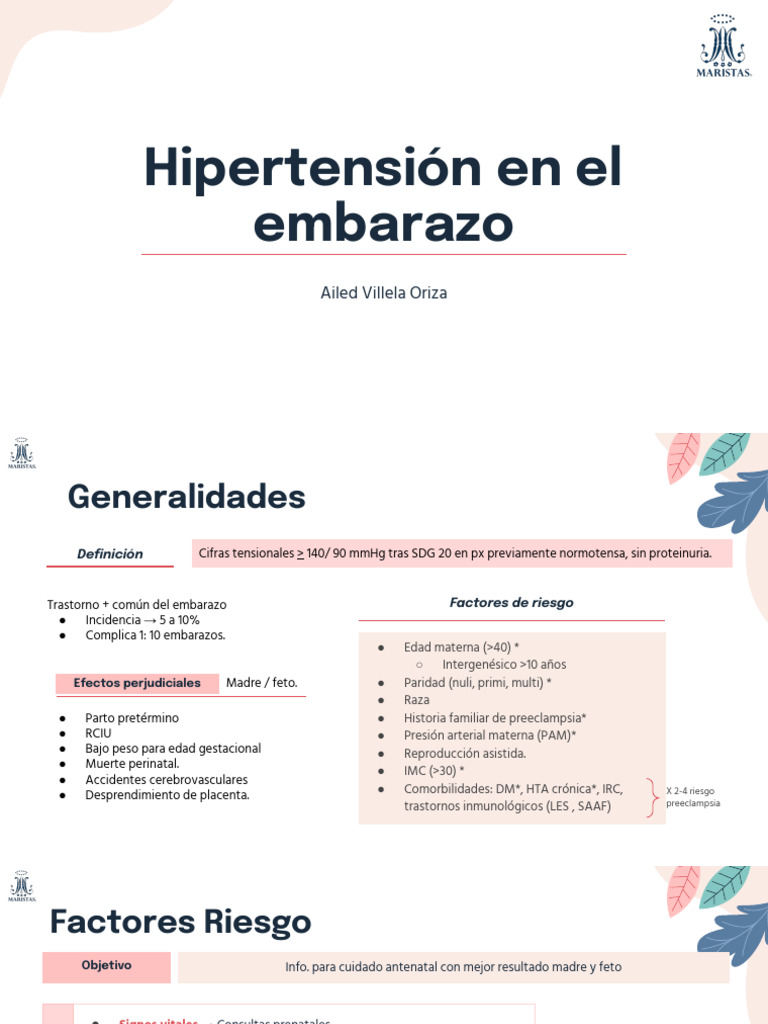 Hipertensión en el Embarazo: Guía Completa | PDF | Hipertensión ...
