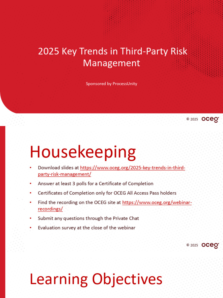 2025 Trends in Third-Party Risk Management | PDF | Business