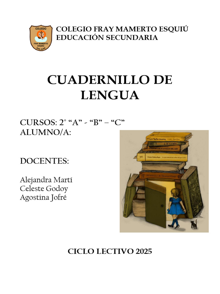 Cuadernillo Lengua 2°C-Fray-2025 | PDF | Cuentos | Comunicación