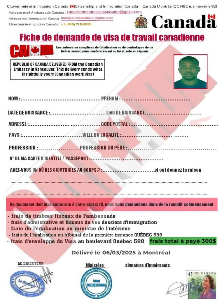 Demande de Visa ?? | PDF