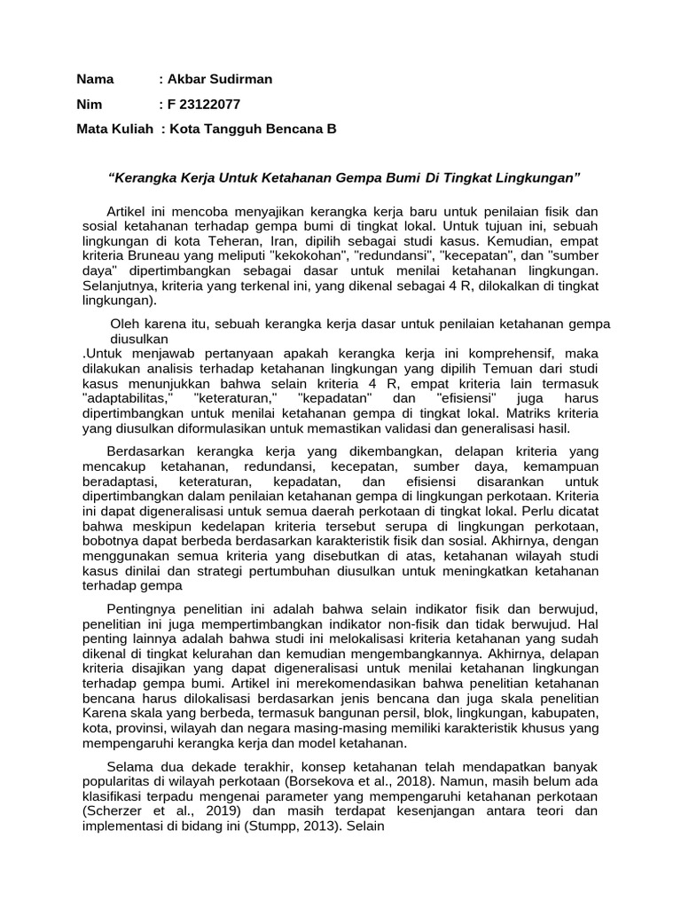 Akbar Sudirman_F23122077 KTB | PDF