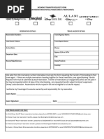 NCL Reservation Transfer Request Form | PDF