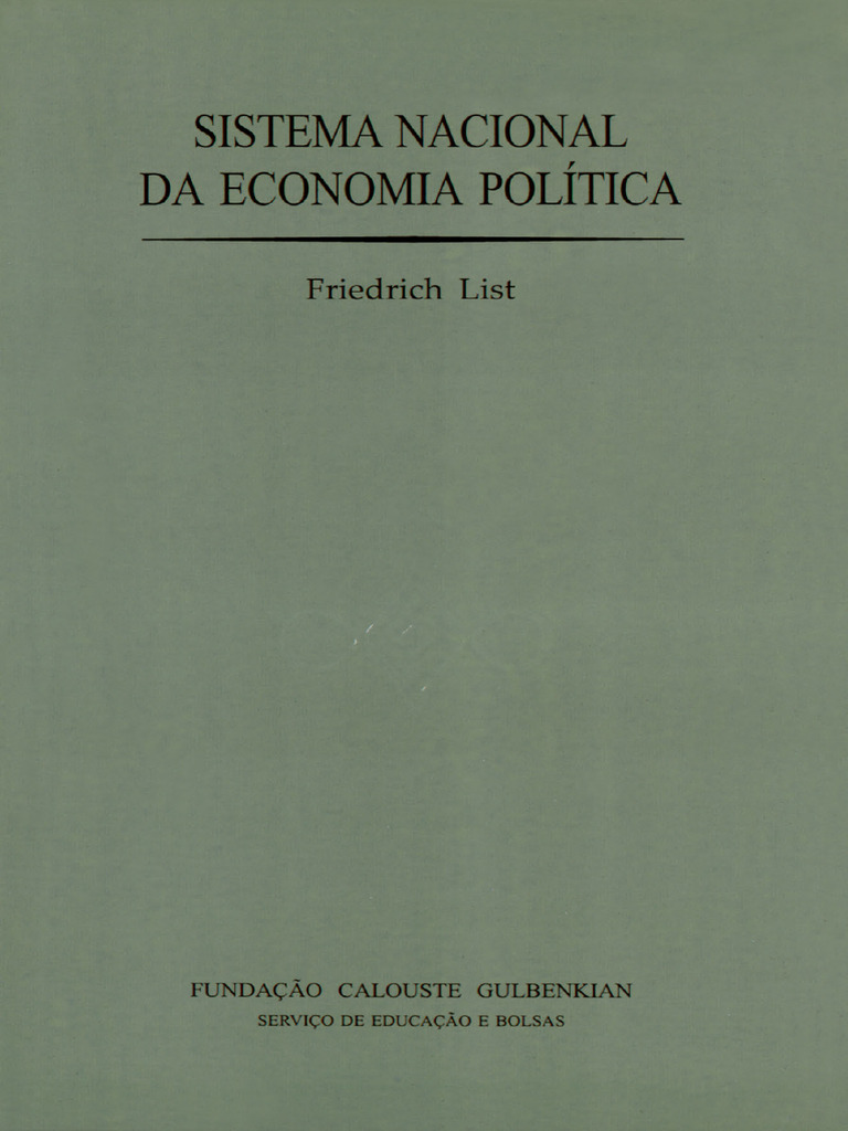 Teoria de Friedrich List na Economia Política | PDF | Economia | Alemanha