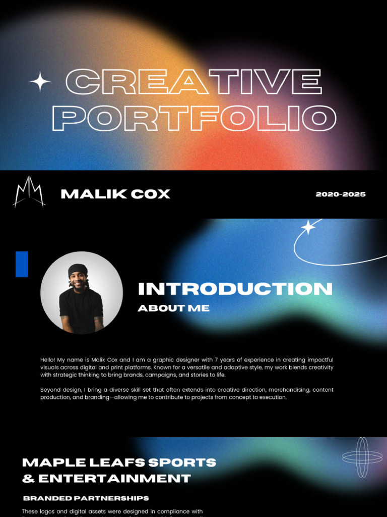 Malik Cox 2025 Design Portfolio | PDF