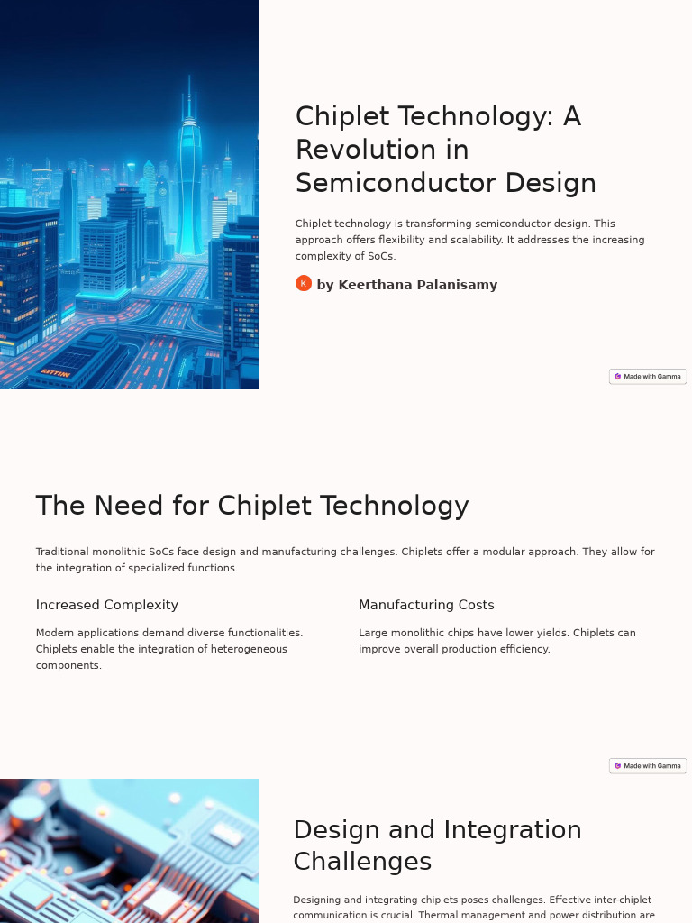 Chiplet Technology A Revolution in Semiconductor Design | PDF | System On A Chip | Integrated ...