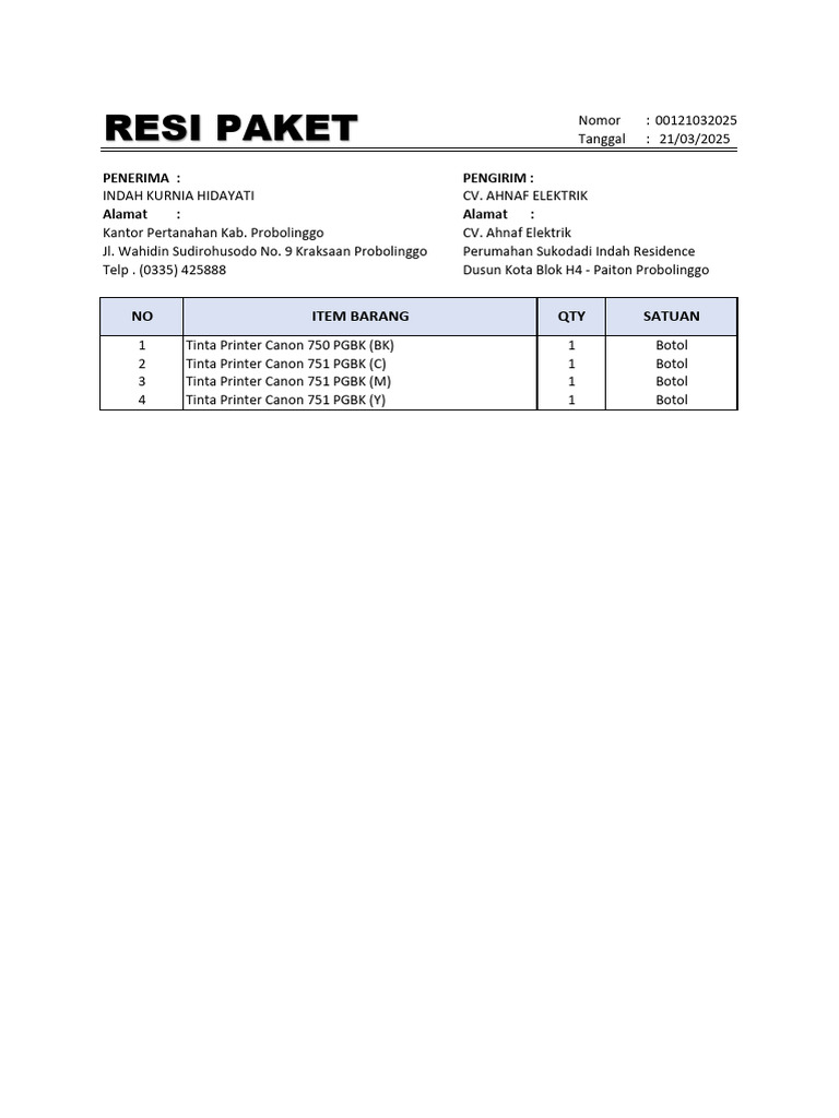RESI PAKET | PDF