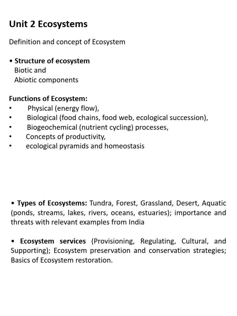 Unit 2 Ecosystem till nutrient cycle (bcom hons) | PDF | Eutrophication | Ecosystem