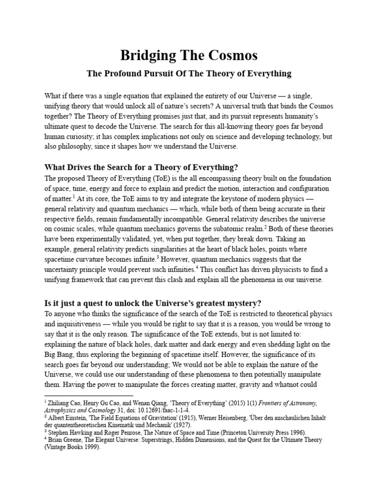 Decoding the Universe | PDF | Theory Of Everything | Universe