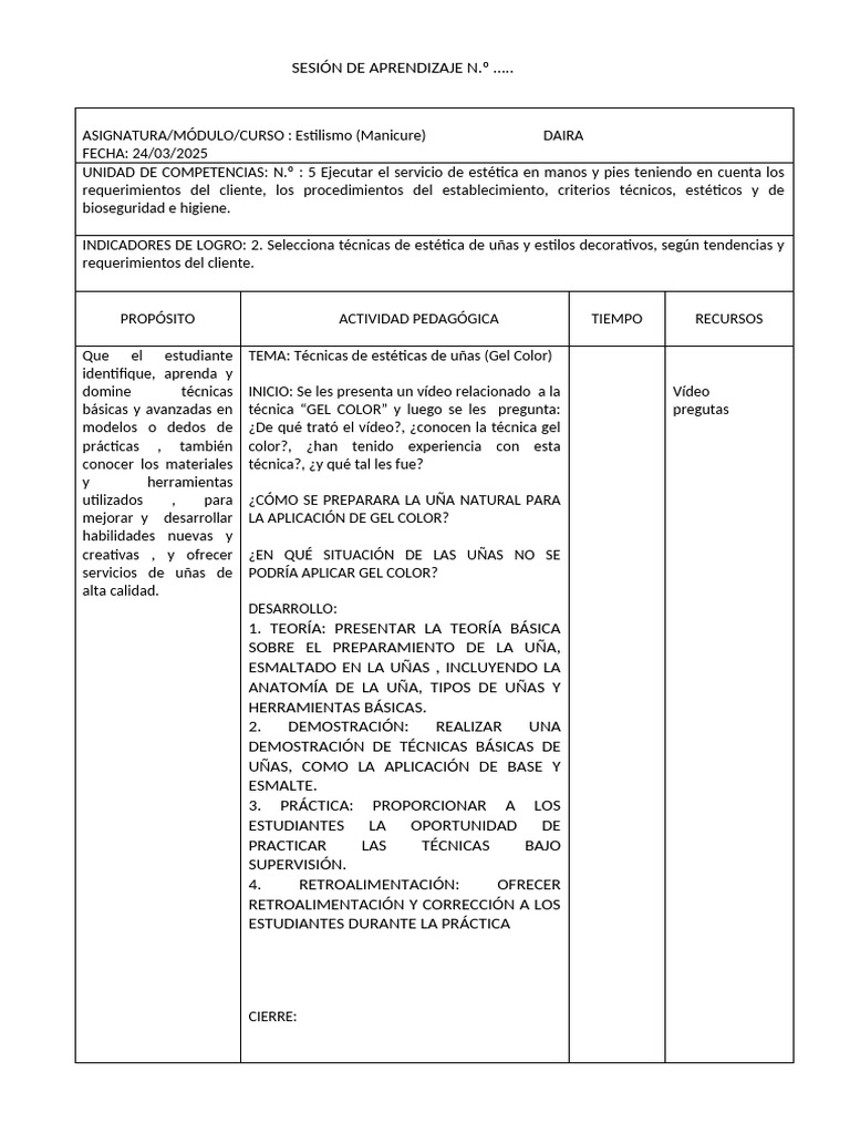 CUADROGEL DAIRA 2 | PDF